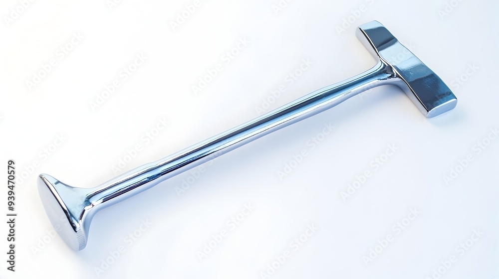 Isolated Medical Reflex Hammer on Plain White Background for Neurology ...