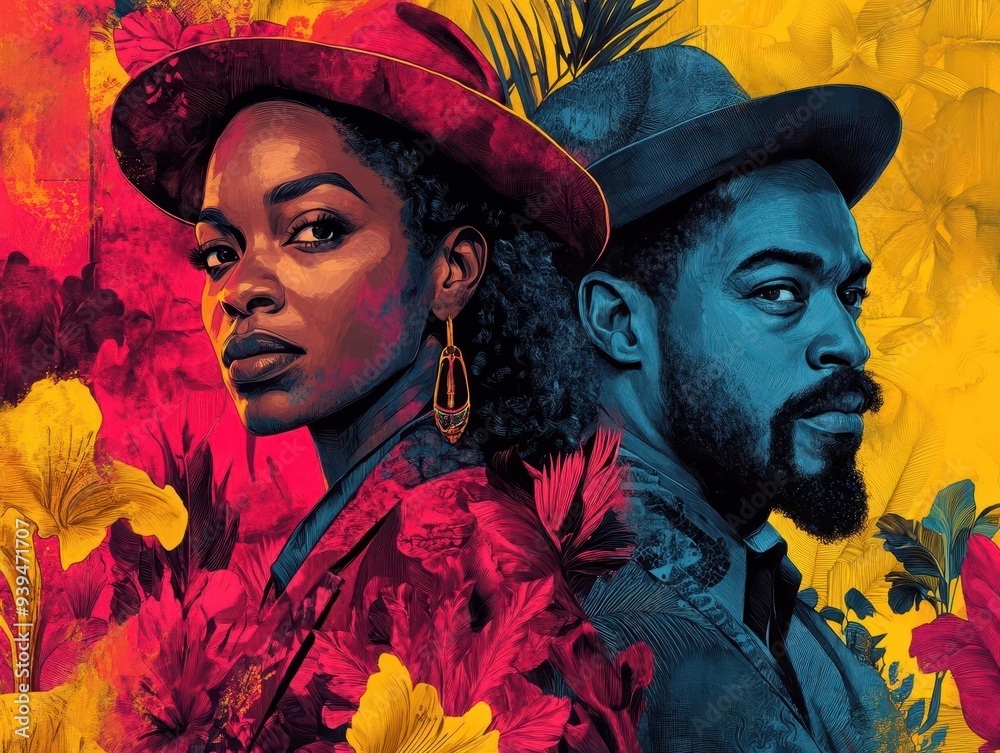 powerful illustration celebrating black history featuring iconic ...