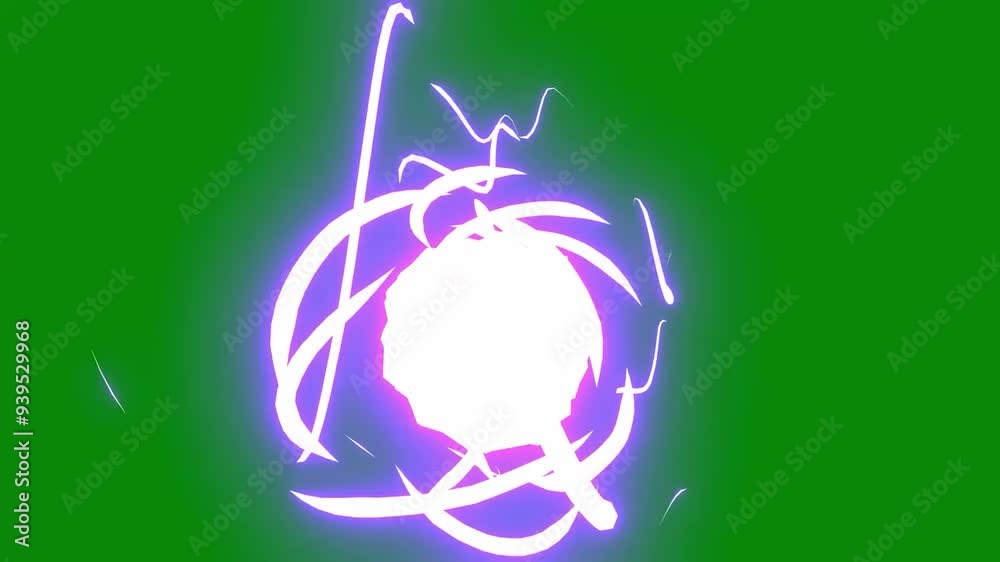 vfx element, glow effects, glow lines, anime neon elements, cartoon ...