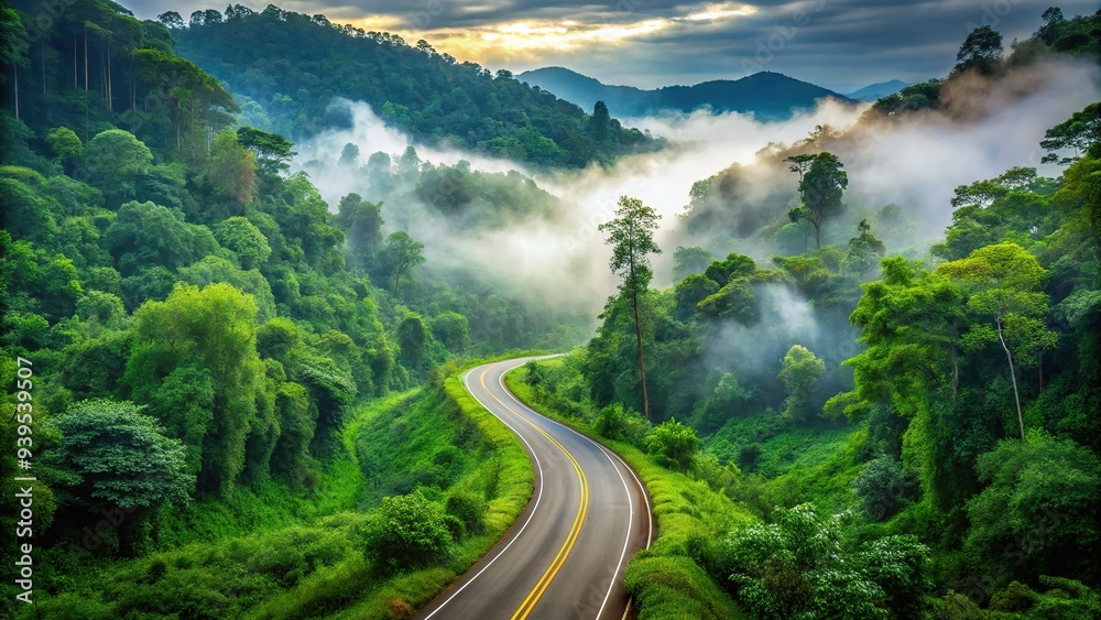 Thailand's Northern Jungle Highway unwinds through lush green ...