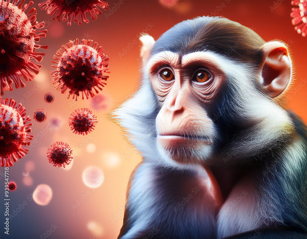 sad mpox monkey monkeypox virus cells visualization mpox outbreak ... sad mpox monkey monkeypox virus cells visualization mpox outbreak ...