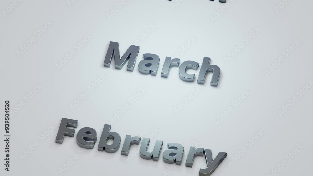 Months of the Year, January, February, March, April, May, June, July ...
