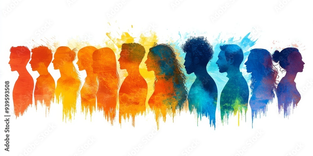 Multiethnic and multicultural population and society. Family community ...