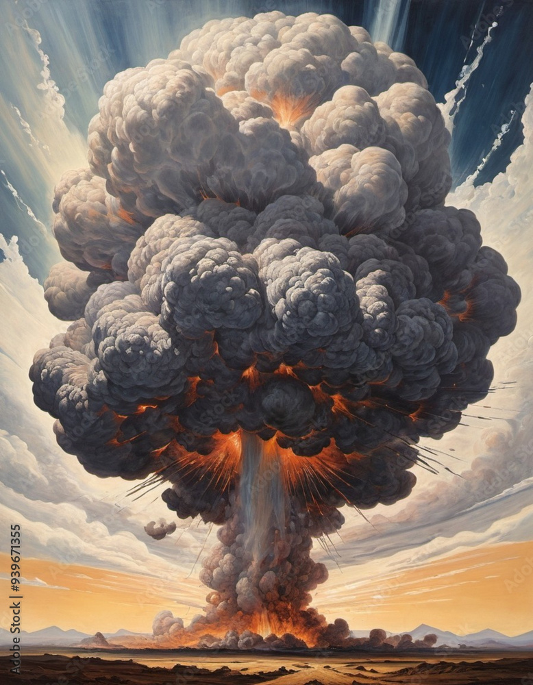 Nuclear explosion is process of releasing large amounts of thermal and ...