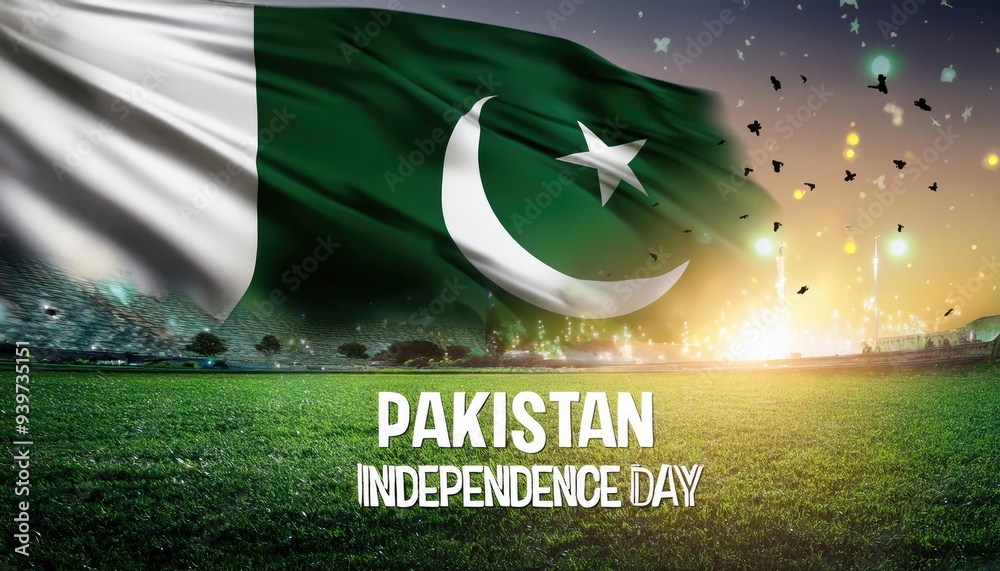 14 August Pakistan's Independence Day, Celebrating the National Flag ...