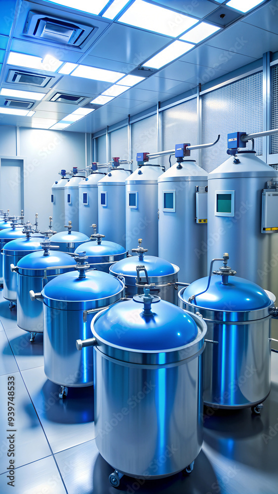 Visual of oocyte preservation for IVF with cryopreservation tanks in ...