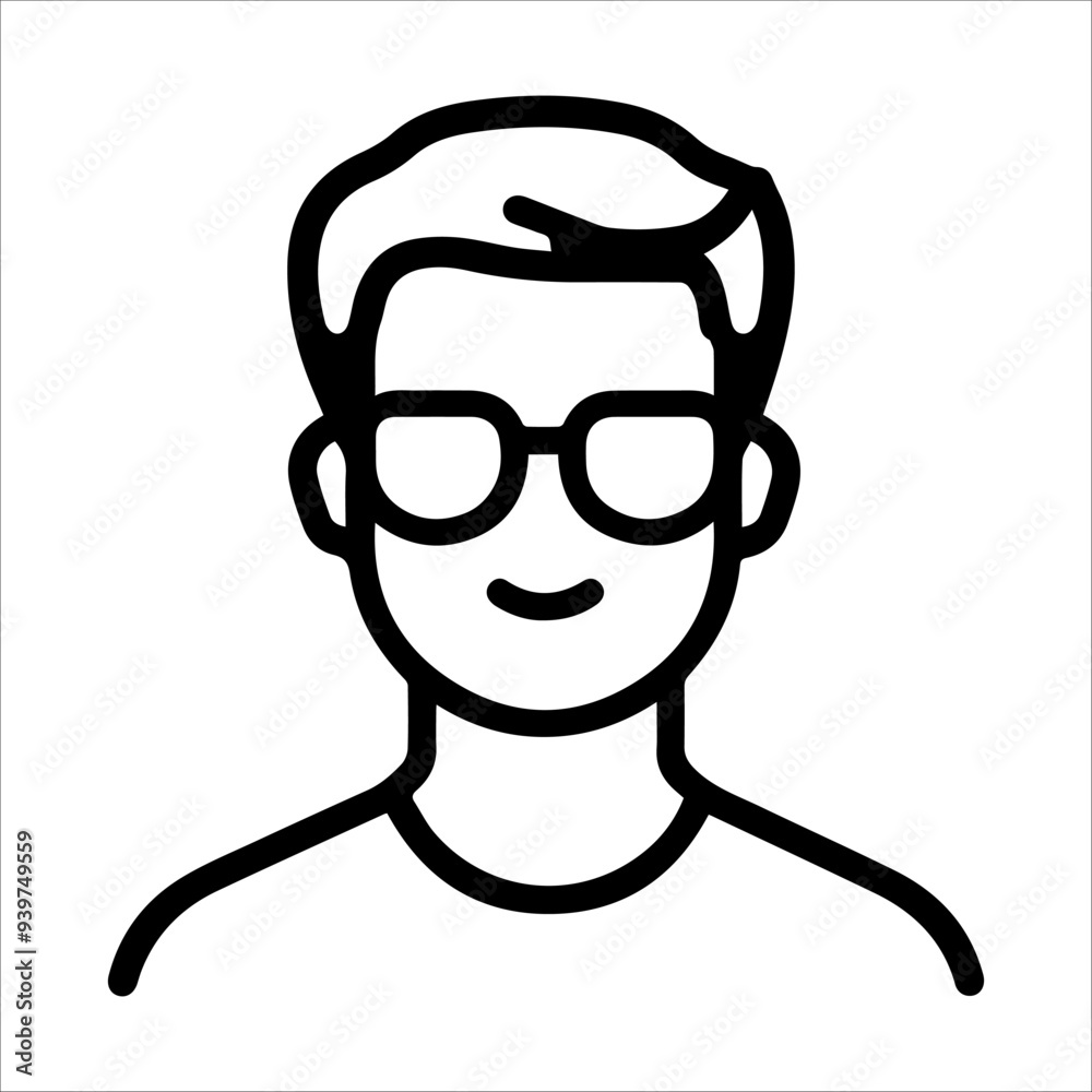 User Information icon or modern line symbol. Vector line art and icon ...