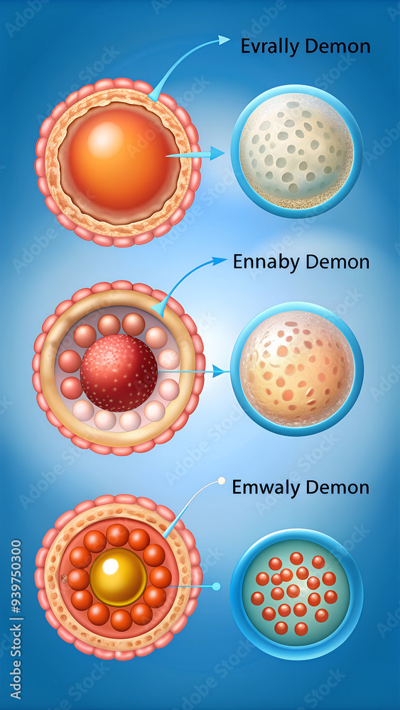 Stages of embryo development ovulation of secondary oocyte and ...