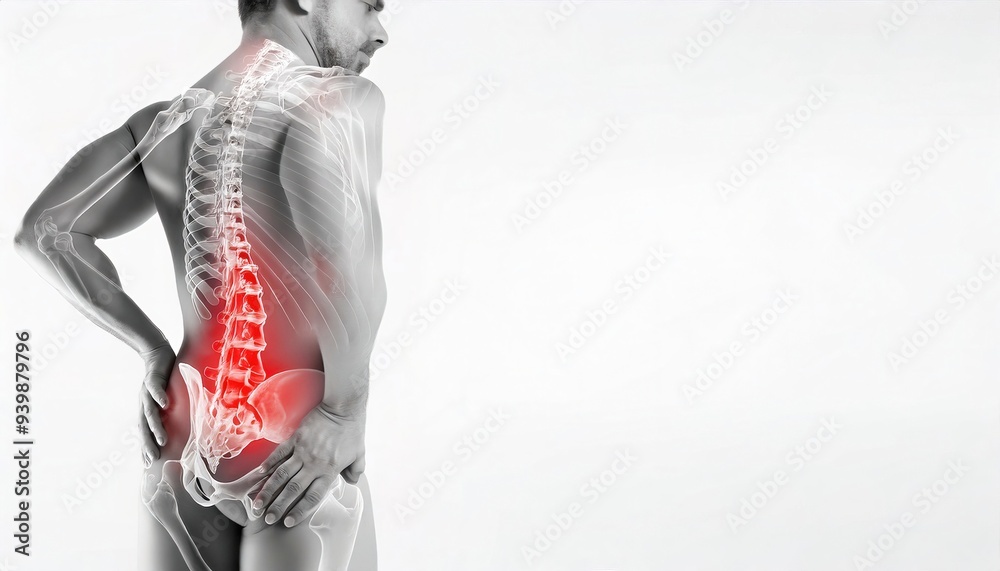 adult fit male with muscle pain due to Piriformis Syndrome, Low Back ...
