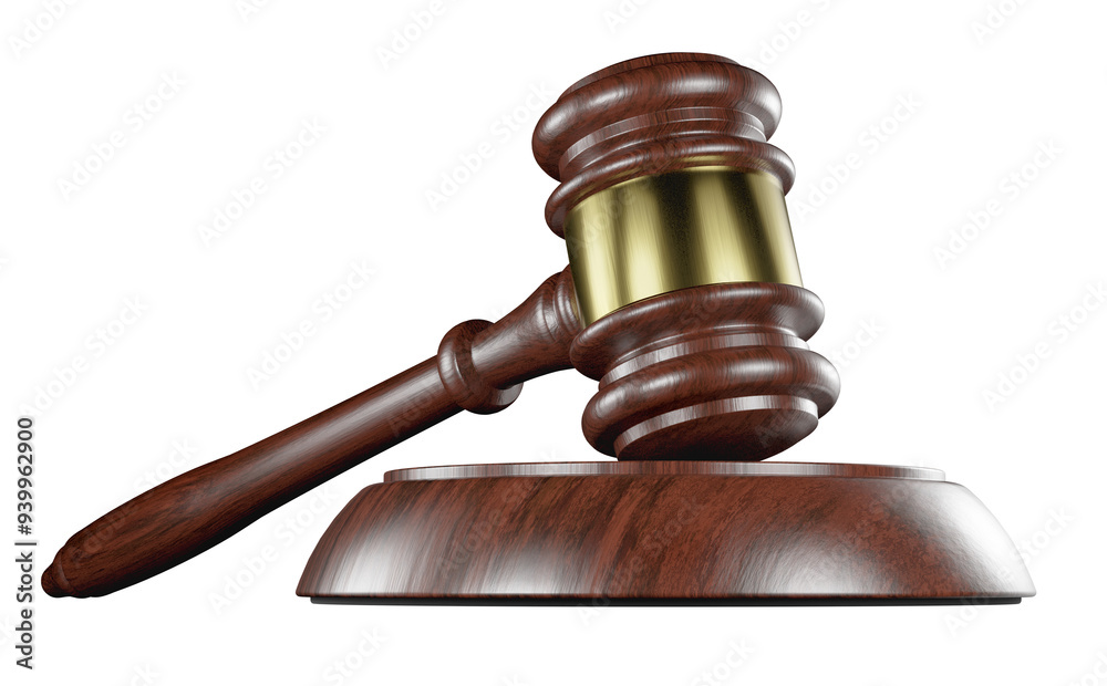 Poster Wooden Gavel Isolated. Transparent PNG. – Wall Art | UkPosters
