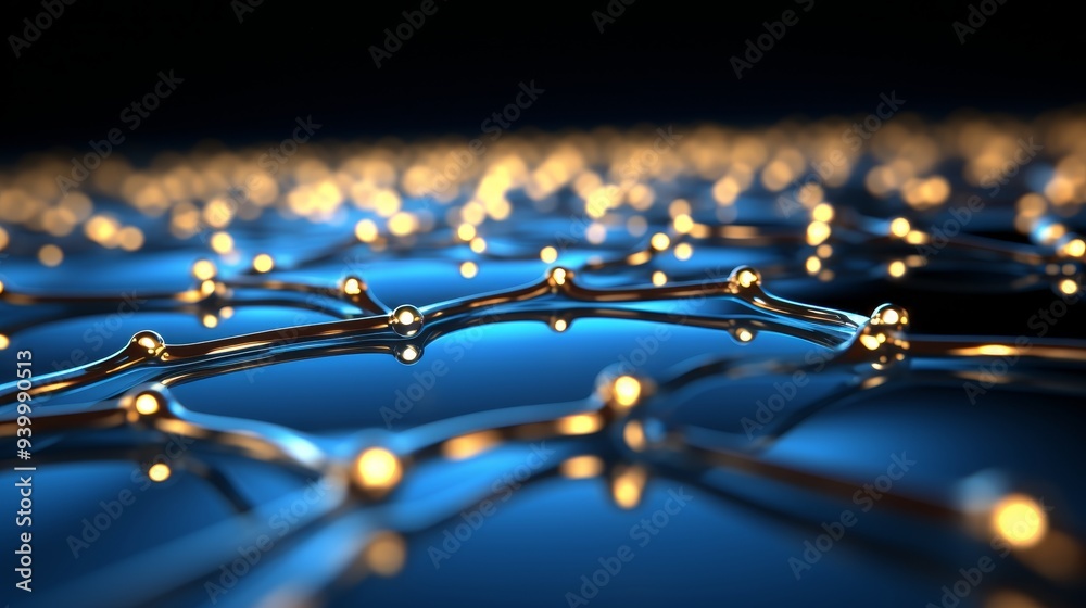 Visual representation of forming neural connections in the brain for ...