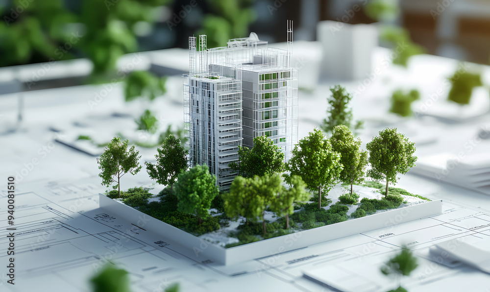 3d Environmental Sustainability in Construction Blueprints ...