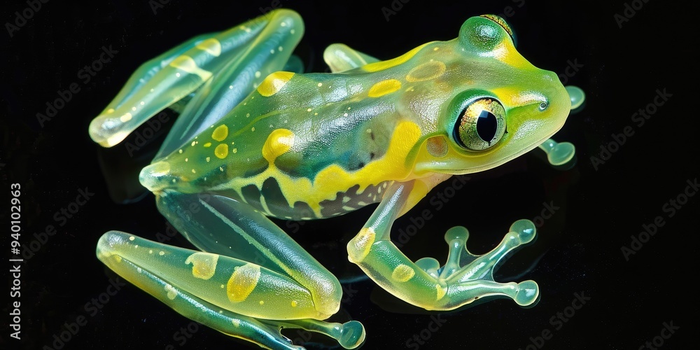 Glass Frog Family Centrolenidae Native to Rainforest Regions The ...