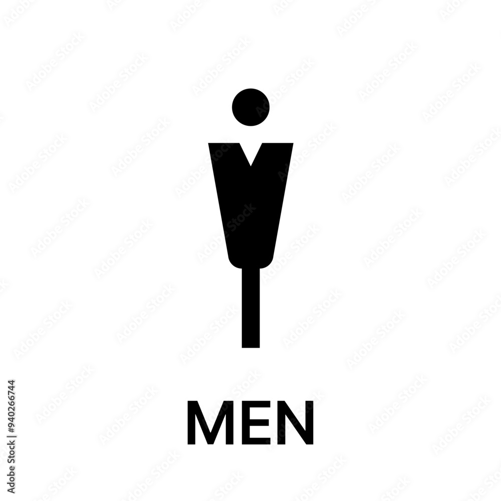 PNG sign for Male toilet. men's bathroom signs. restroom pictogram ...