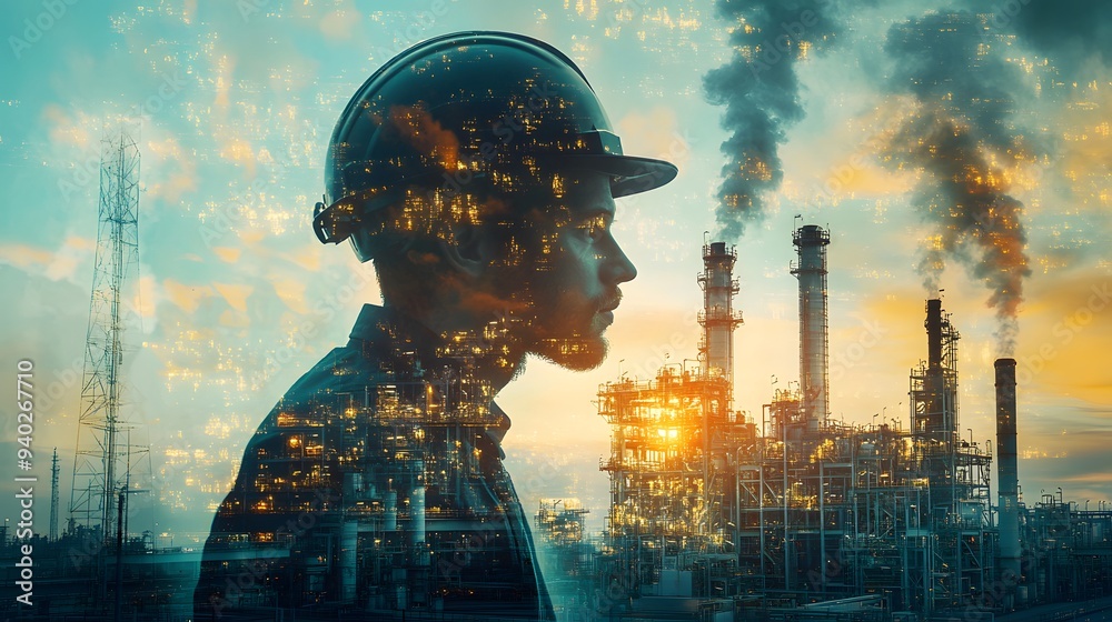 Techniques for combining images of engineers with industrial systems to ...