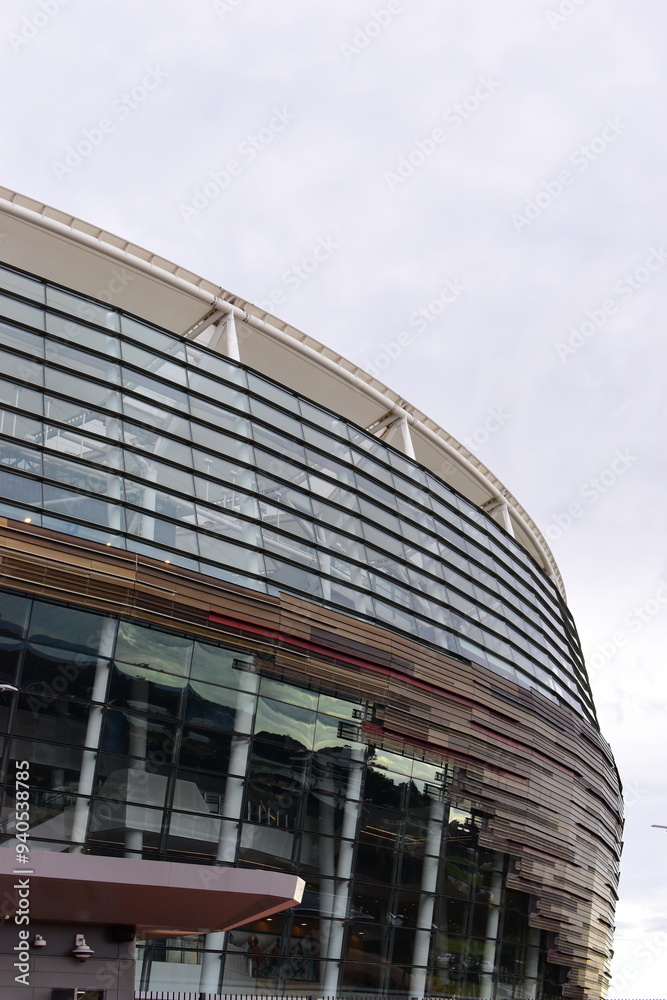 Perth, Australia - JUNE 10TH , 2022: Perth Stadium, also known as Optus ...
