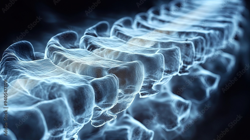 Vertebral View - X-ray of the Spine and Discs, Showing Herniated Discs ...