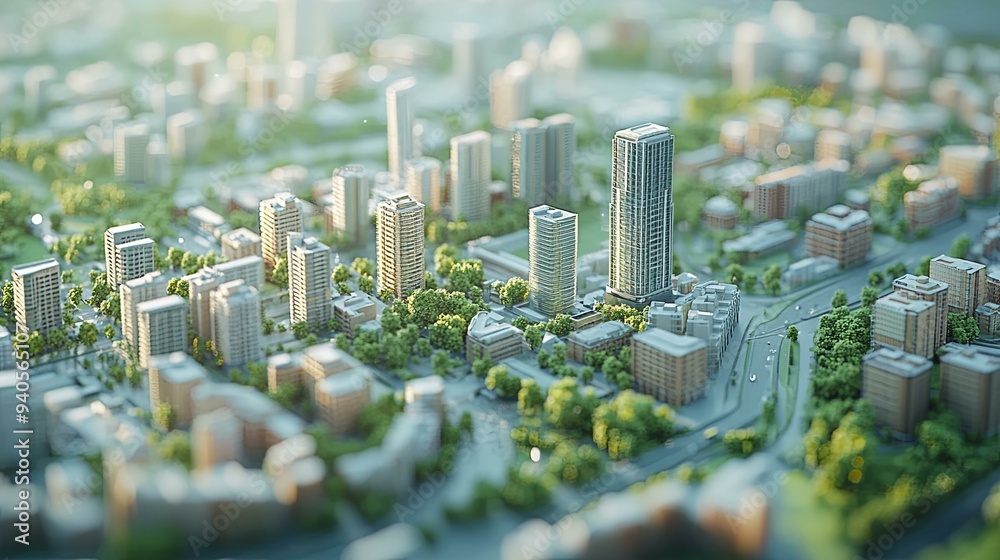 Modern Infrastructure Development. Detailed views of urban ...