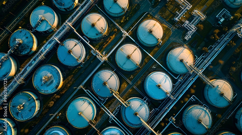 An aerial perspective of gas reserves, a structured system of ...