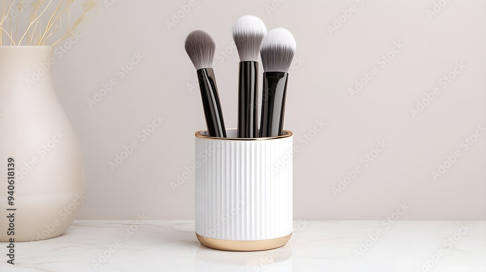 Modular brush holder set, customizable with interchangeable components ...