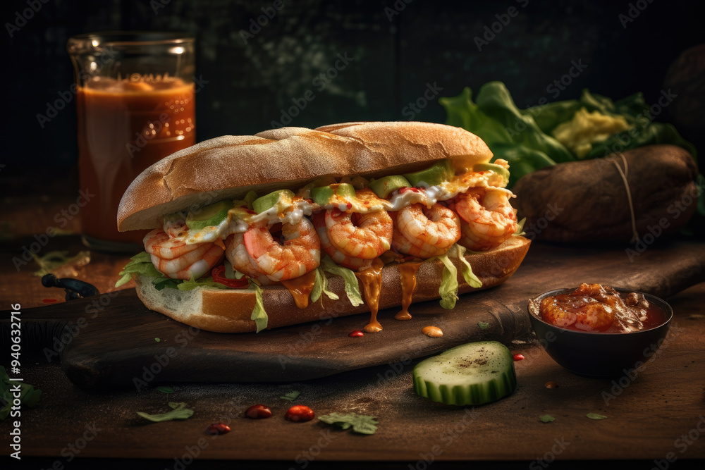 Prawn Cocktail Sandwich - A Classic Sandwich Filled with Succulent ...