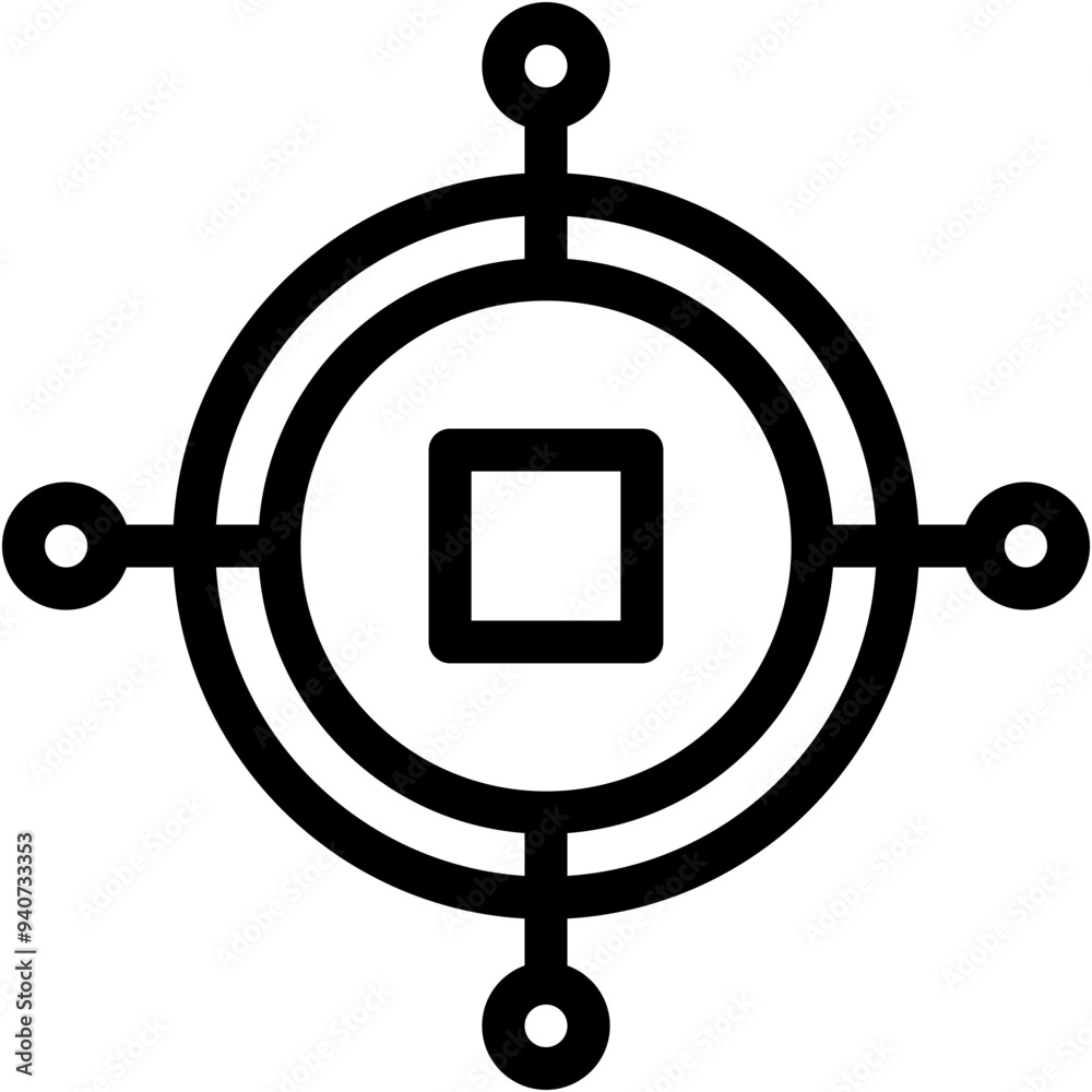 Accelerometer Sensor, Ui, Application, App Icon Stock Vector | Adobe Stock