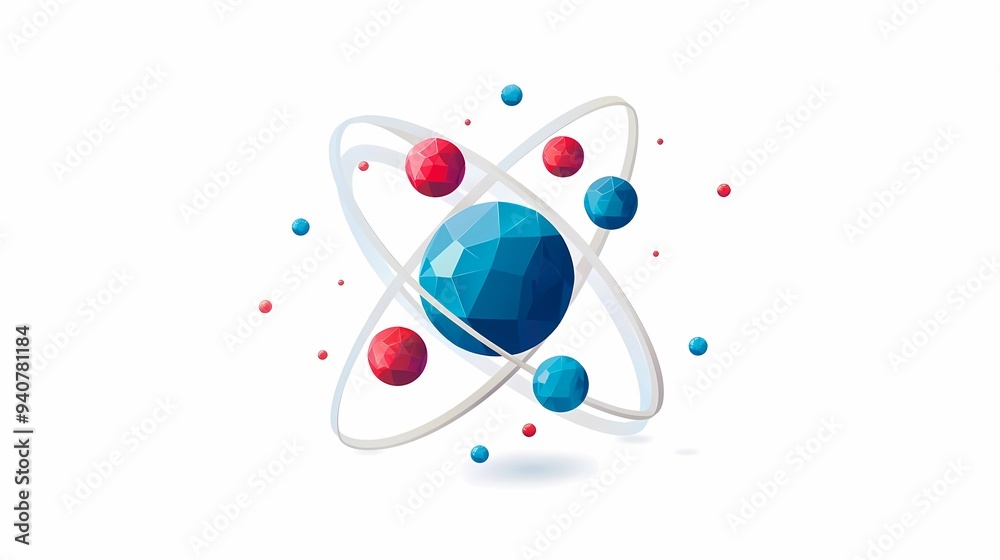 Atomic Model Vector In Physics A Model Used To Describe The Structure And Makeup Of An Atom