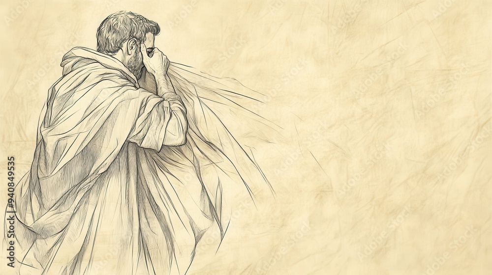 Elijah Flees from Jezebel: Bible Wall Art Depicting Elijah Hearing God ...