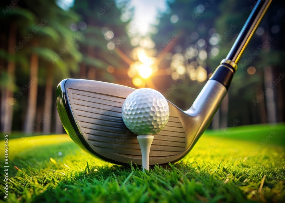 Freshly pressed to perfection, the sleek golf club rests on a crisp ...