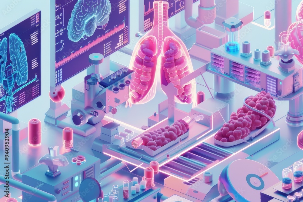 A circular display of medical instruments and supplies, illustrating ...