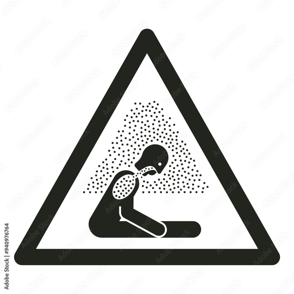 ISO warning safety signs_warning ; asphyxiating atmosphere_symbol and ...
