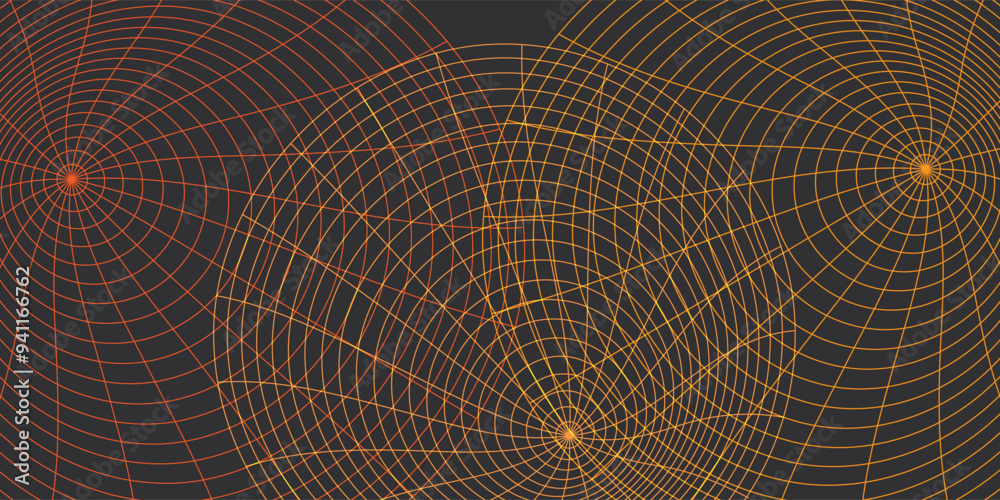 Dynamic Spiral Network Grid - Convergence of Lines, a Complex ...