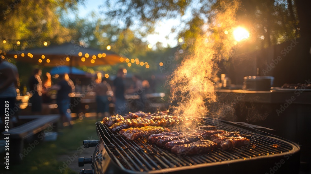 Community gathers for a neighborhood BBQ, where the smoker is the ...