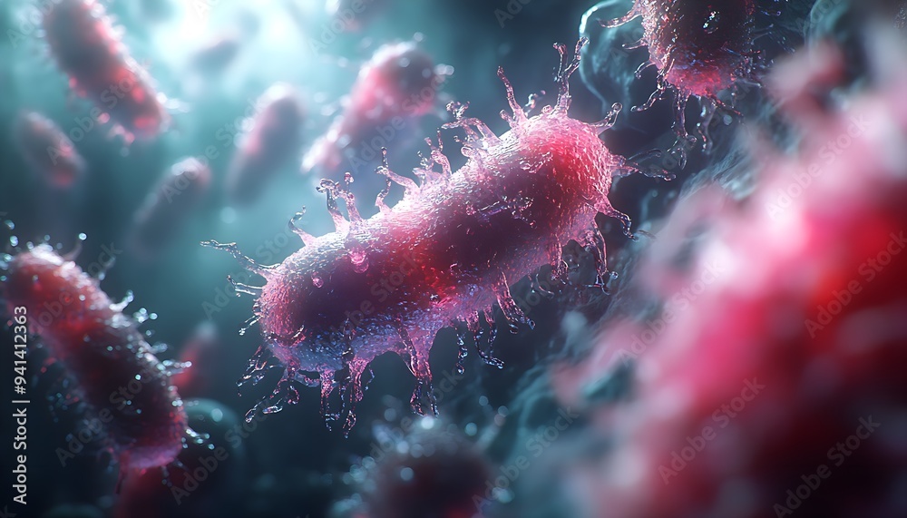Exploring the Intricacies of Bacterial Life: A Detailed 3D ...