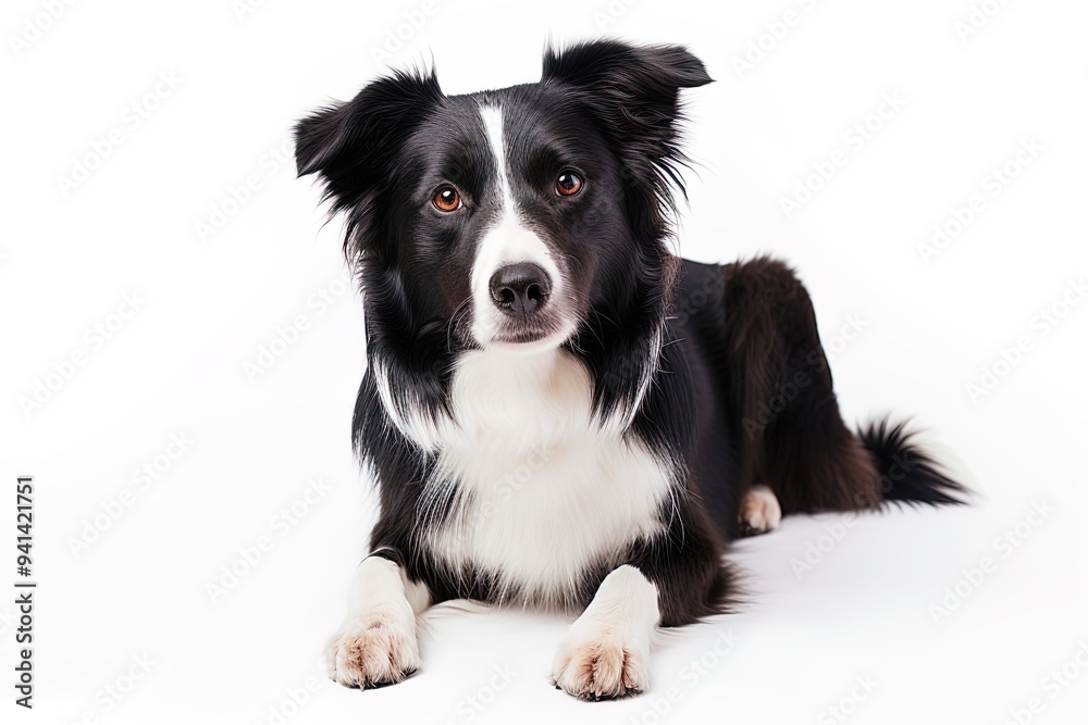 high-speed white sheppard face , speeding throughfrom side, see olny ...