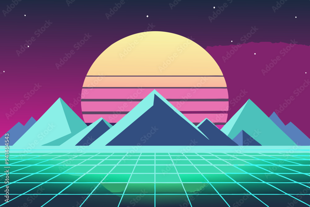 Sunrise Vector Illustration - Vibrant SVG, Cricut, and Clipart Design ...