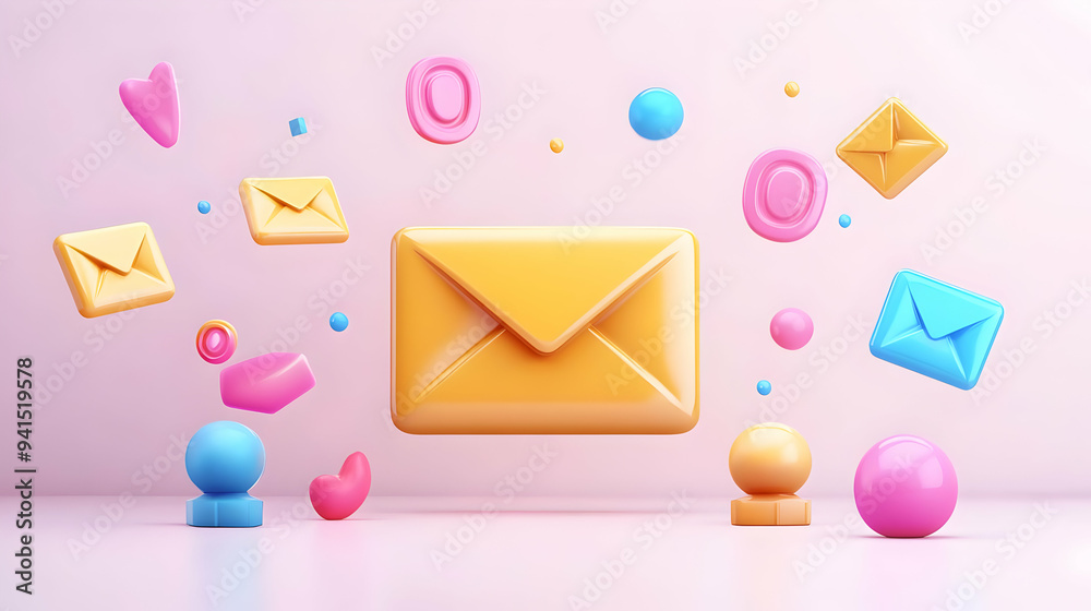 3D Icon as AI personalization and email marketing concept as An AI ...