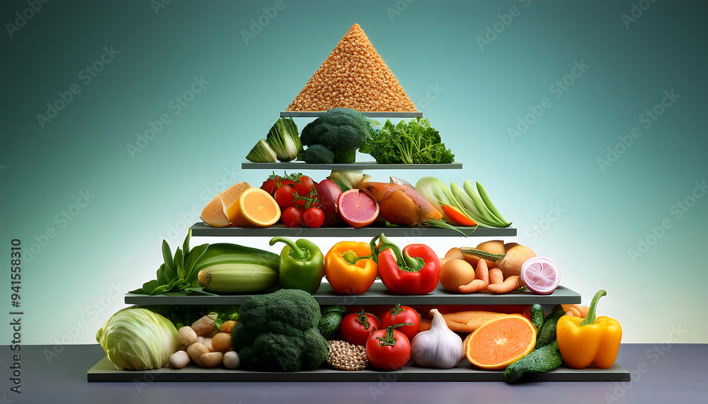 food pyramids detailed food pyramid highlights components balanced diet ...