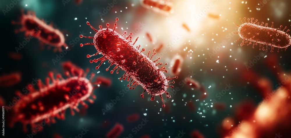 Microscopy reveals bacteria, cells, and microorganisms in contrast ...