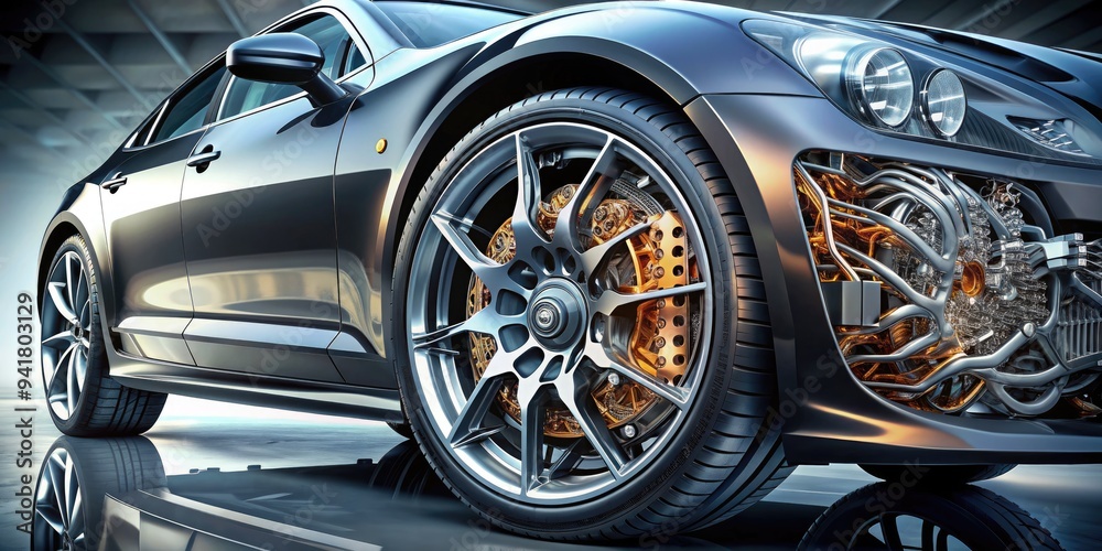 Mechanical Harmony: Metallic gray tires enhanced by nitrogen technology ...