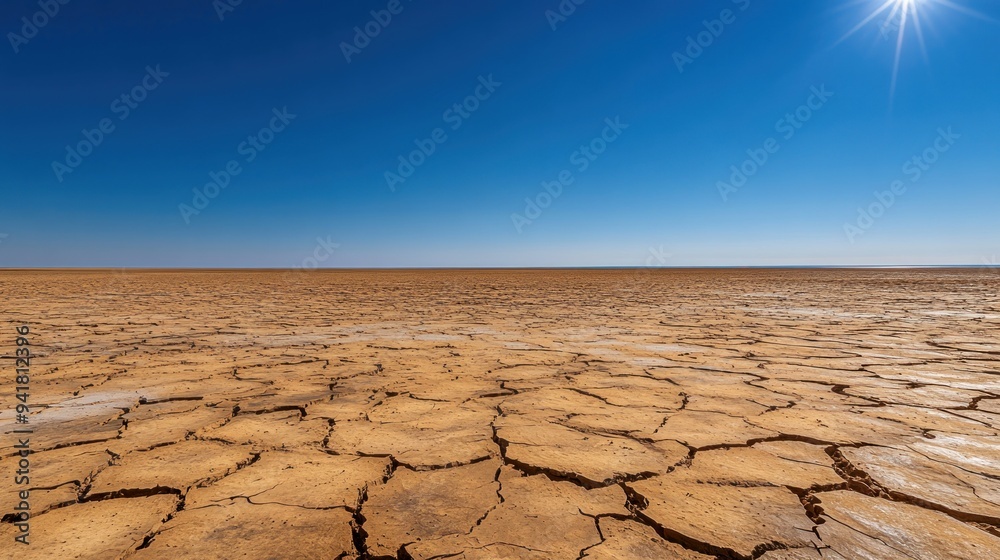 Dried-up lakes, Dry cracked desert, cracked earth, dried-out land in ...