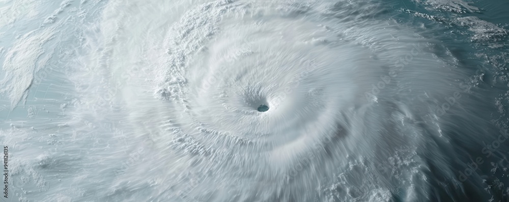 A meteorologist tracking a tropical storm on a high-tech weather map ...