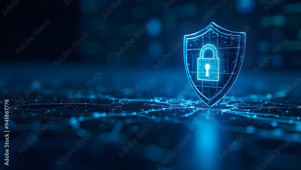 Cyber security and data protection, internet network security, protect ...