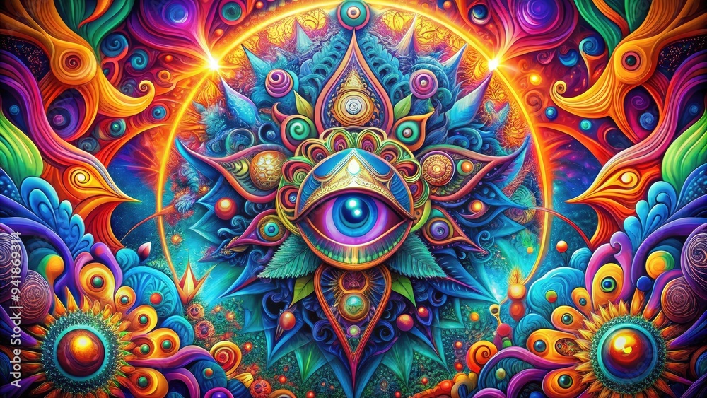 Psychedelic Symbolism: Ancient iconography and symbols reimagined with ...