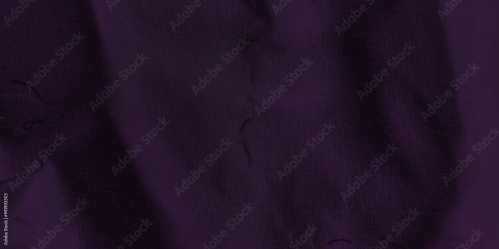 Purple crumpled paper texture in low light background. Silk cloth ...
