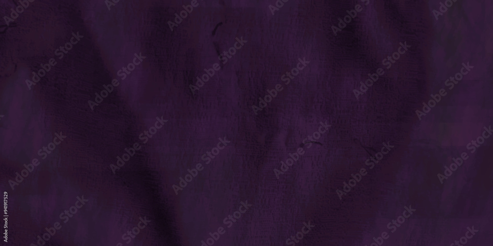 Purple crumpled paper texture in low light background. Silk cloth ...
