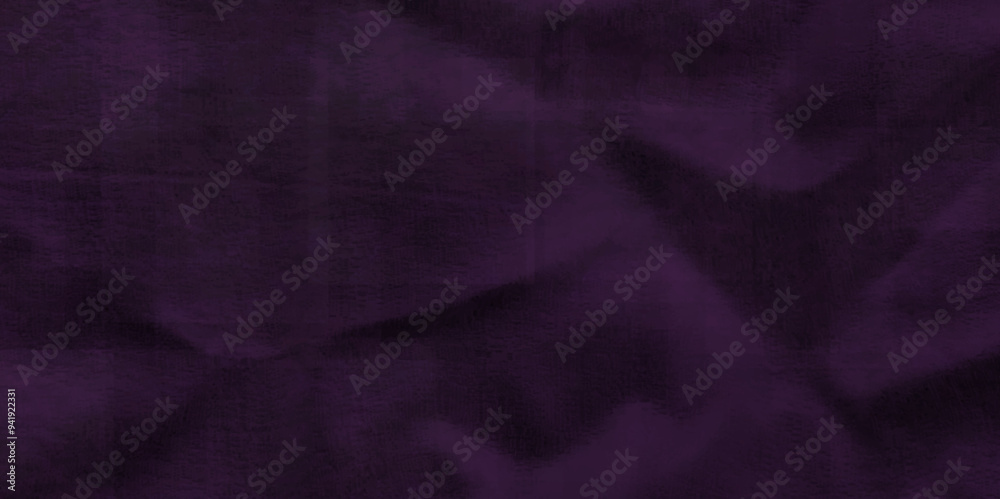 Purple crumpled paper texture in low light background. Silk cloth ...