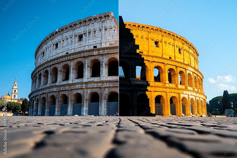 Landmark monuments across different eras captured in a photo that ...