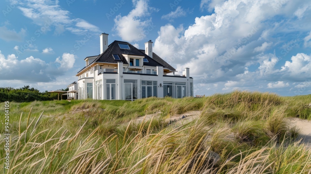 Luxurious Mansion on the Island of Sylt, Germany, Captured with a Focus ...