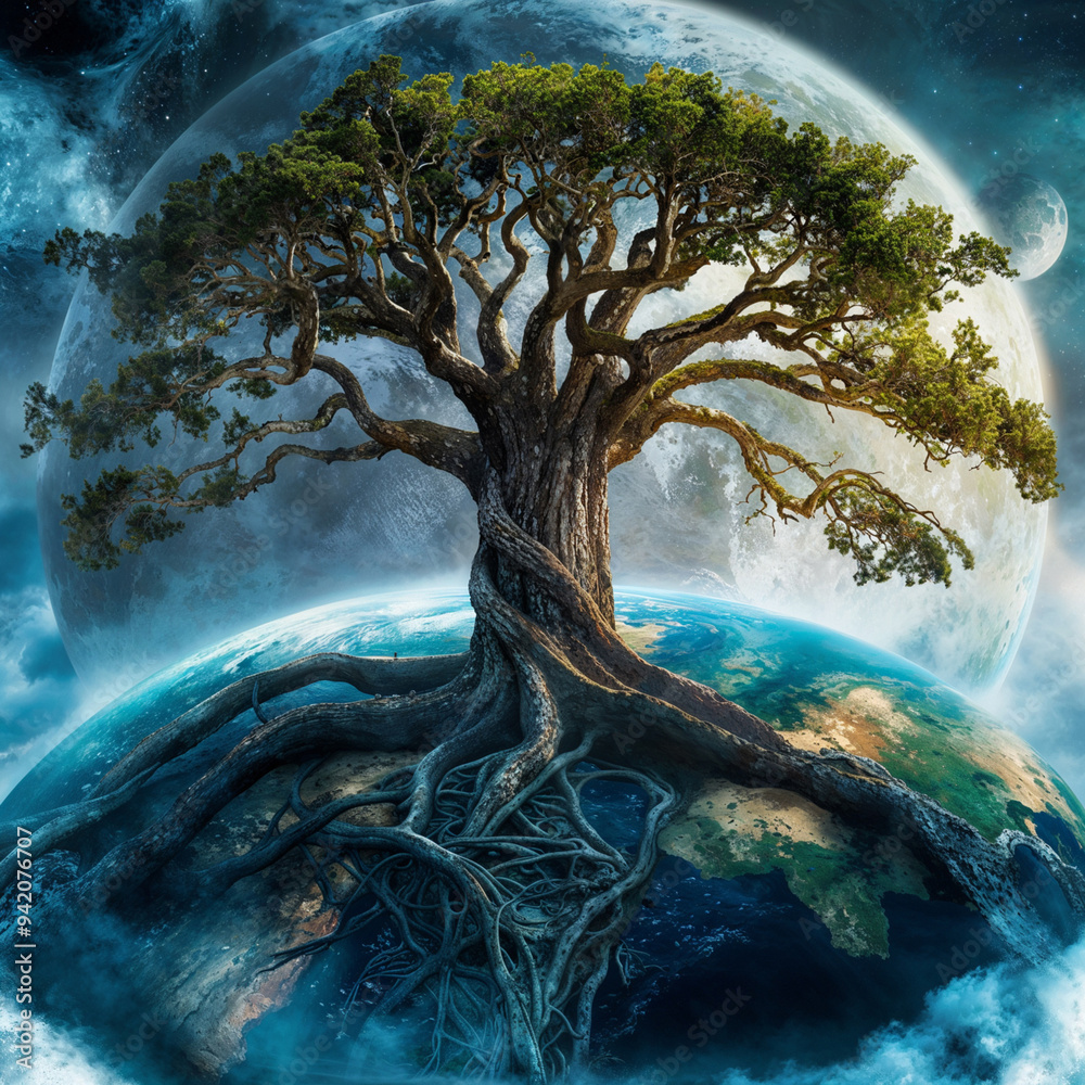 The Sacred Tree of Life: Yggdrasil's Divine Presence as the Axis Mundi ...